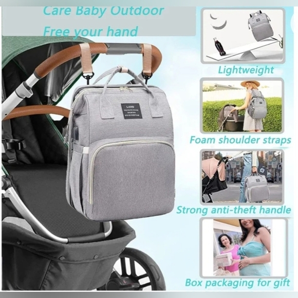 Bags | Nib Diaper Bag With Changing Station | Poshmark